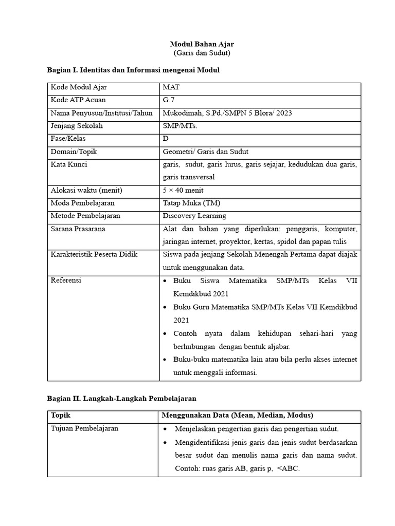 Aksi Nyata Modifikasi Modul Ajar | PDF | Metode & Bahan Ajar
