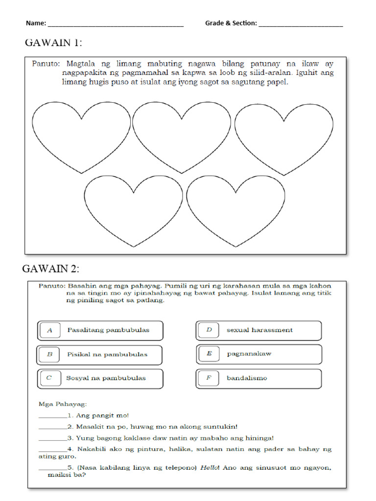Gawain Assignment Template | PDF