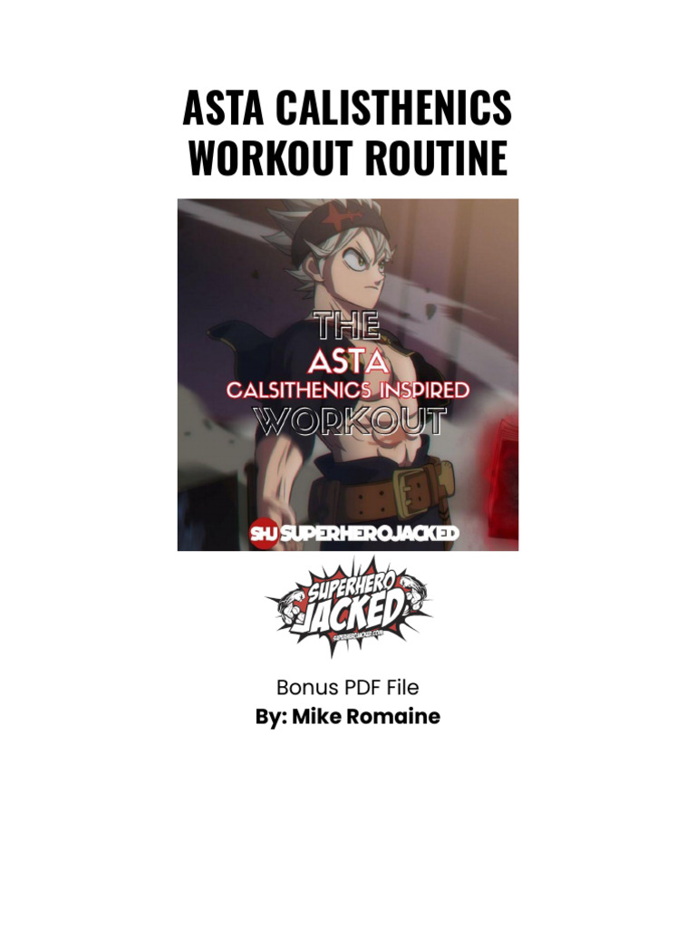 Asta-Calisthenics-Workout-PDF | PDF | Physical Exercise | Physical Fitness