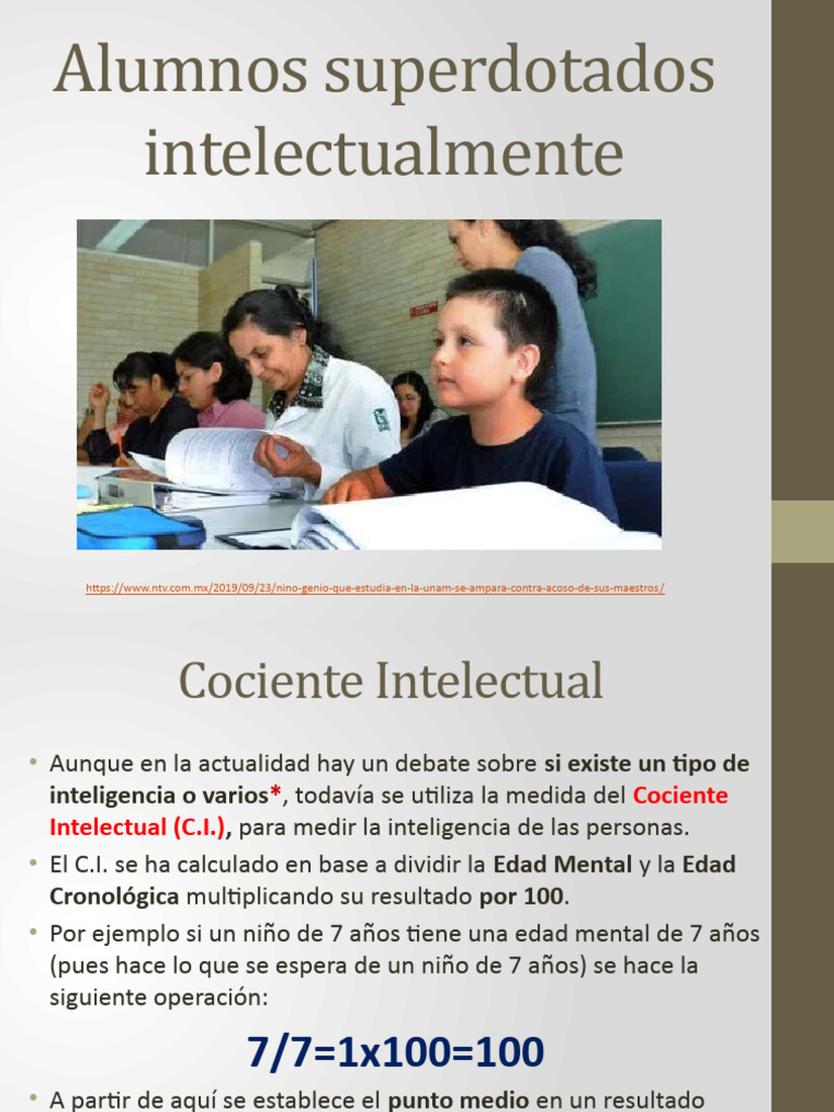 Alumnos superdotados intelectualmente | Descargar gratis PDF | Cociente ...