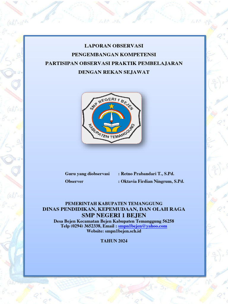 Observasi Praktik Pembelajaran Efektif | PDF | Sains & Matematika