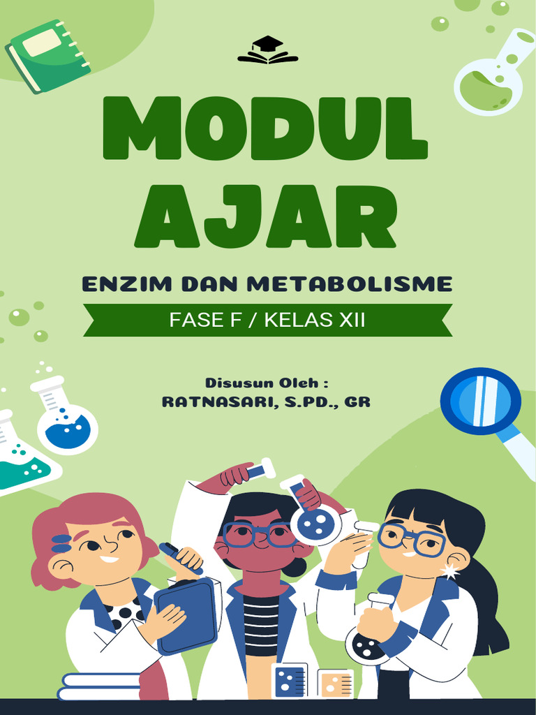 Sampul Buku Modul Ajar Perubahan Fisika Dan Kimia Hijau Ilustrasi | PDF