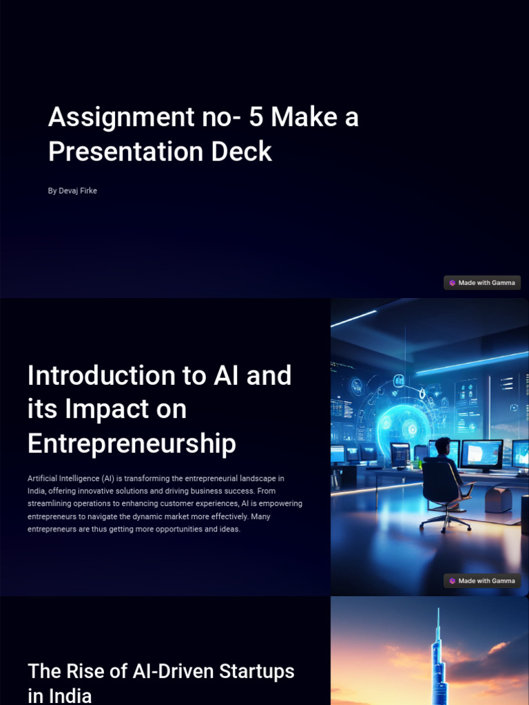 Assignment No 5 Make A Presentation Deck | PDF | Artificial Intelligence | Intelligence (AI ...