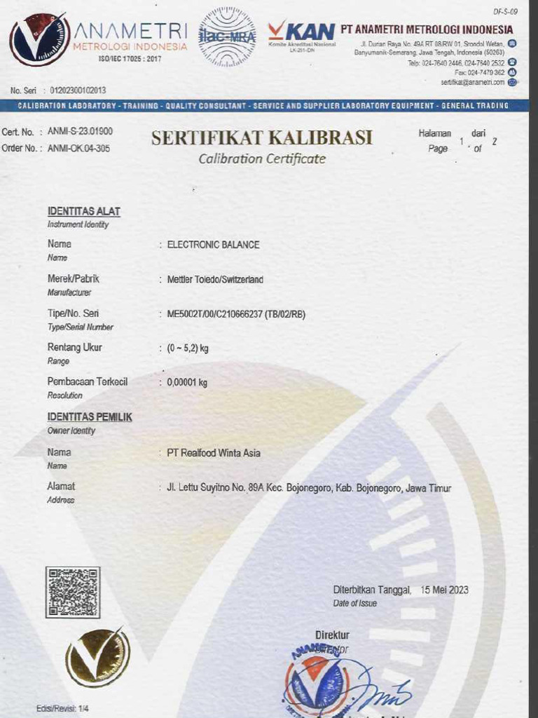 Timbangan - Tb.02.Rb | PDF