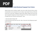 Cara Mengatur Margin 4433 di Word | PDF
