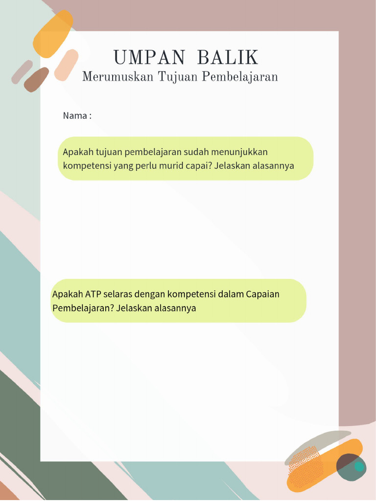Umpan Balik | PDF