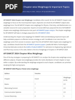 AP EAMCET Chapterwise Weightage | PDF