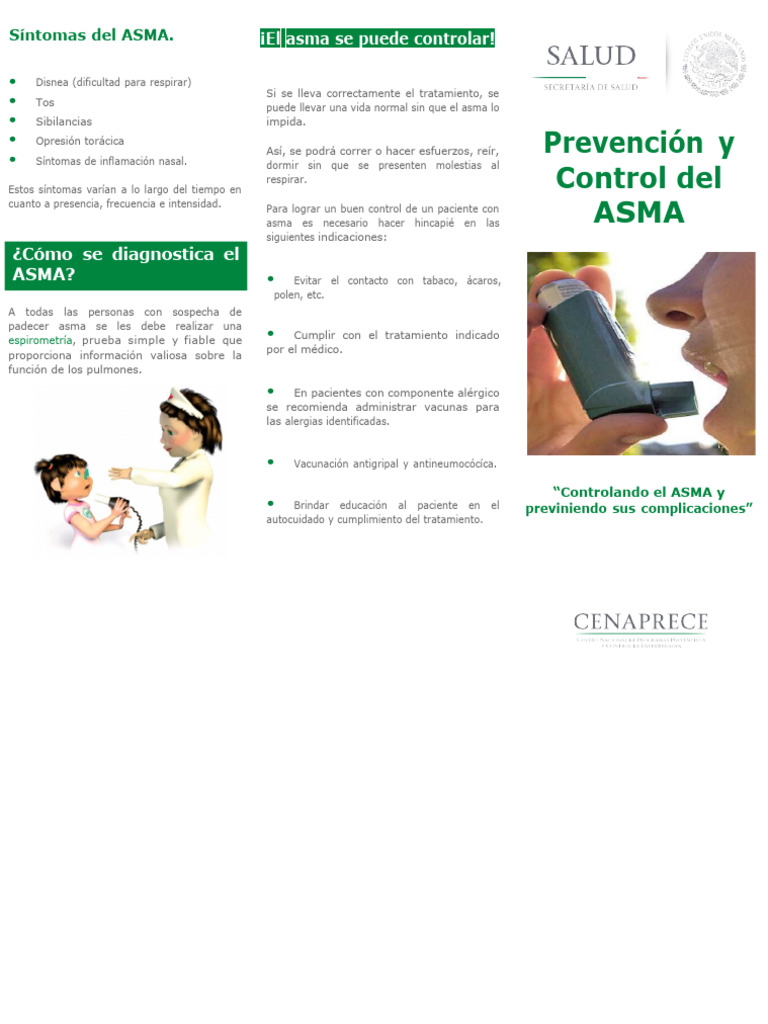 Triptico Asma 2 | PDF | Asma | Alergia