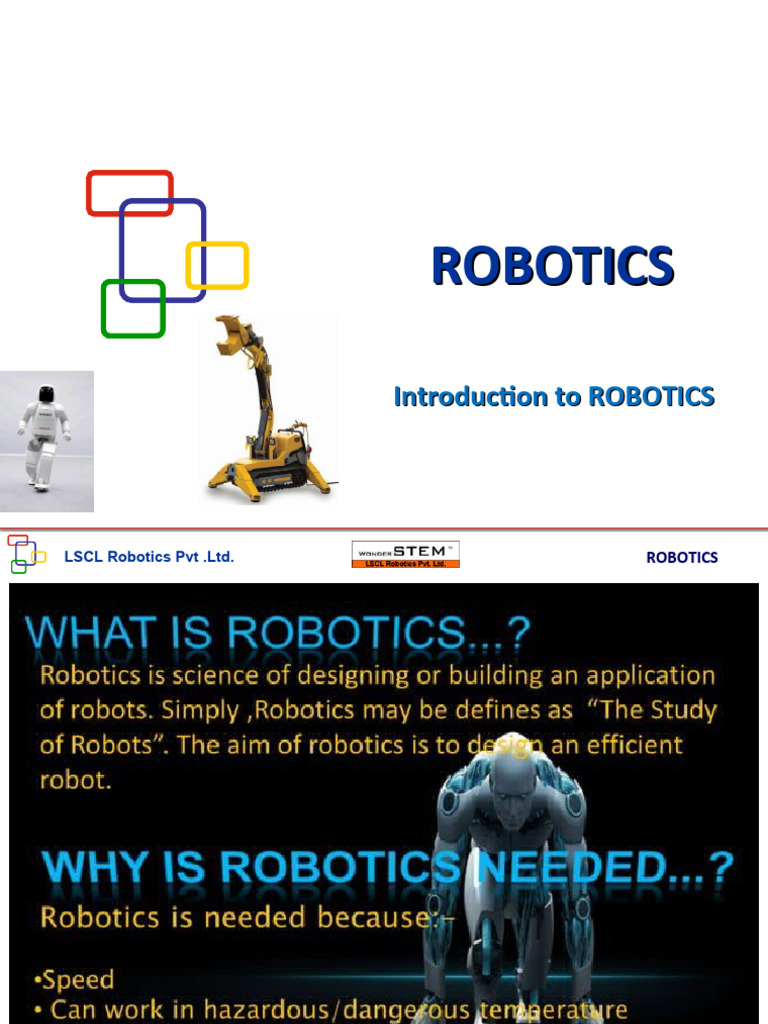 Introduction To Robotics V2 Pdf Robotics Learning