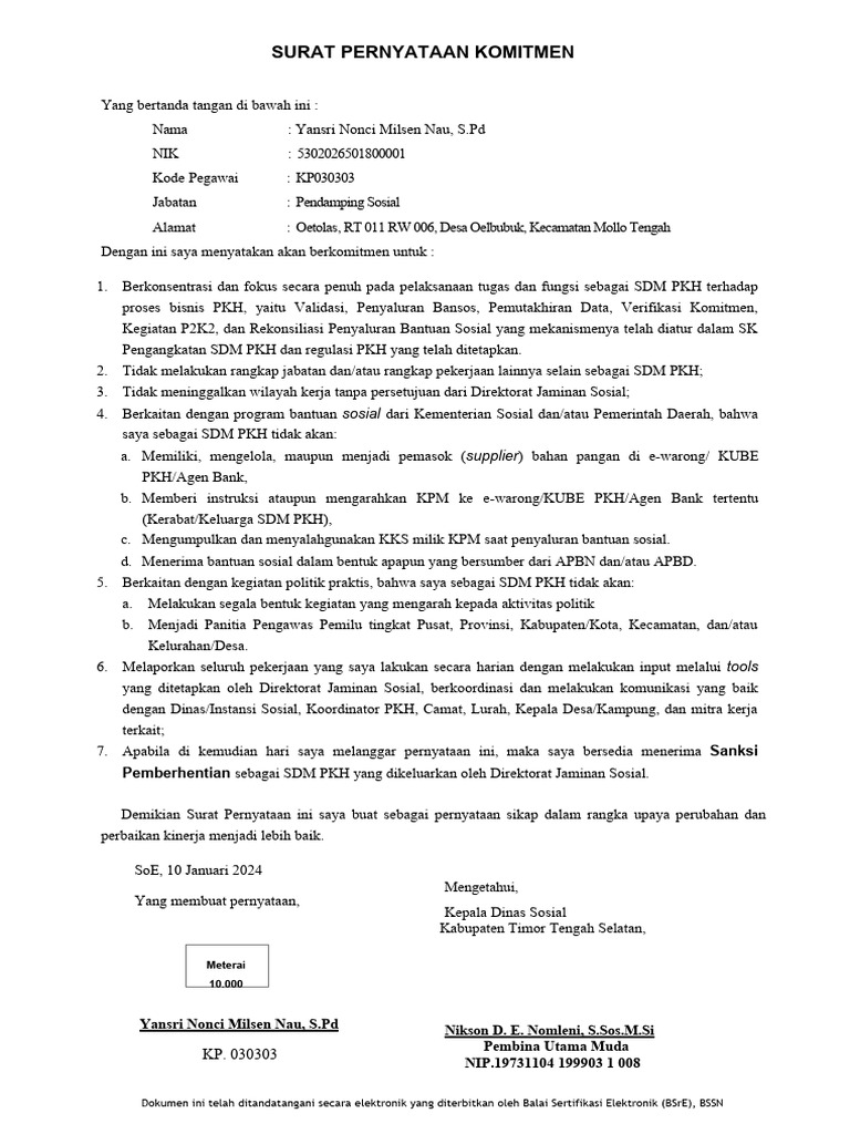 73, KPD KADINSOS PROV KAB KOTA SELINDO, Penyampaian Keputusan Pengangkatan SDM PKH Tahun 2024 (2 ...