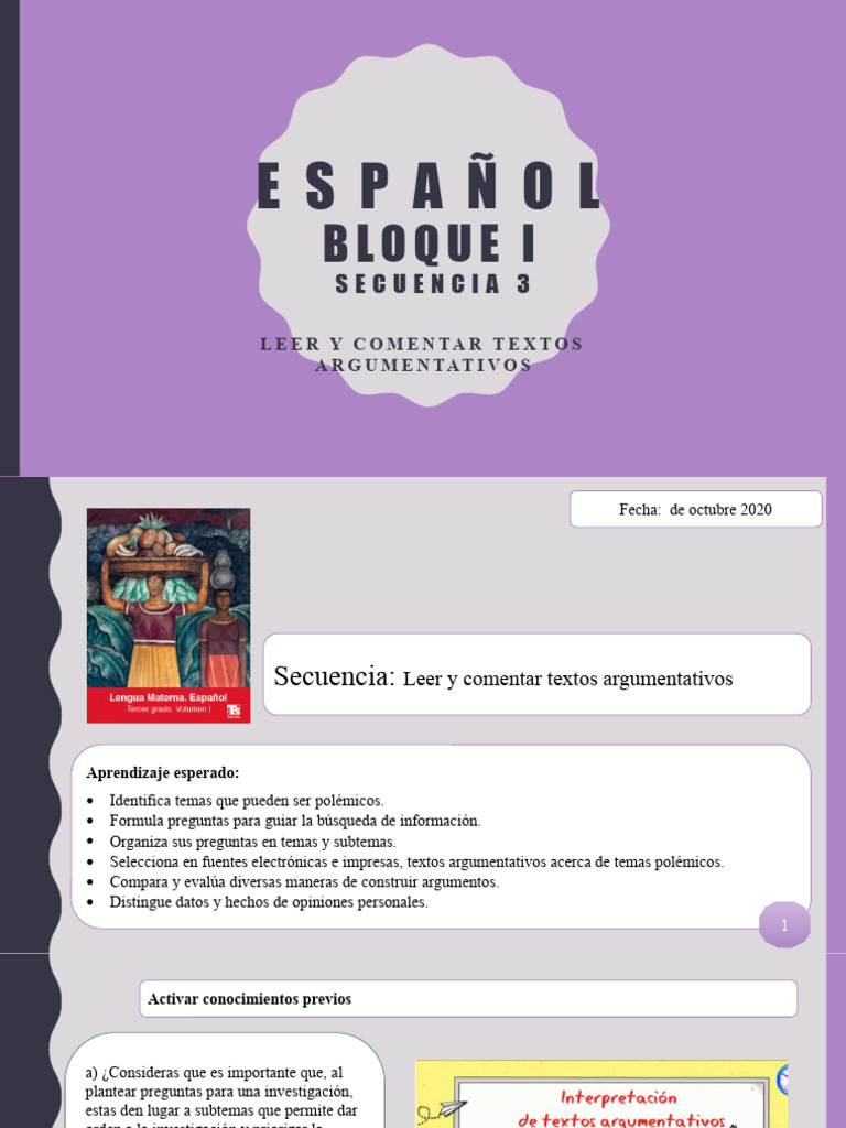 Secuencia 3 Español | PDF | Cognición