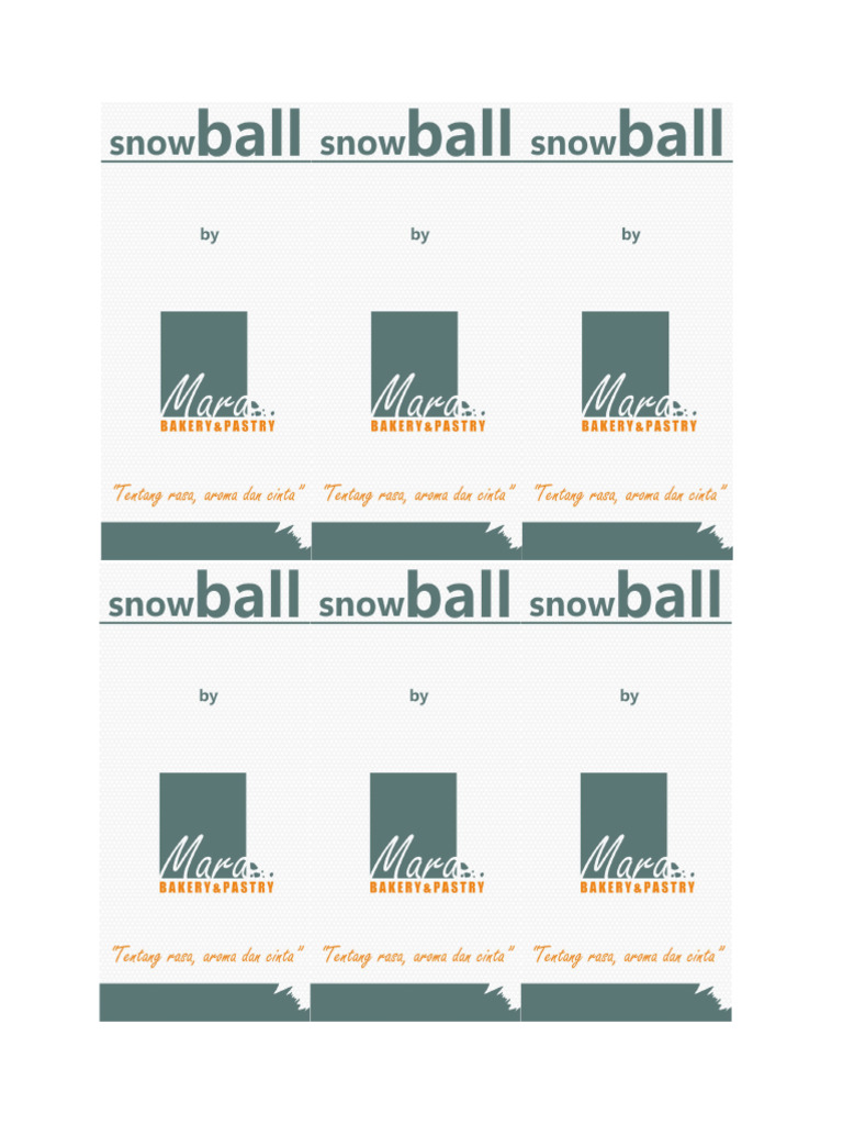 Stiker Snowball | PDF
