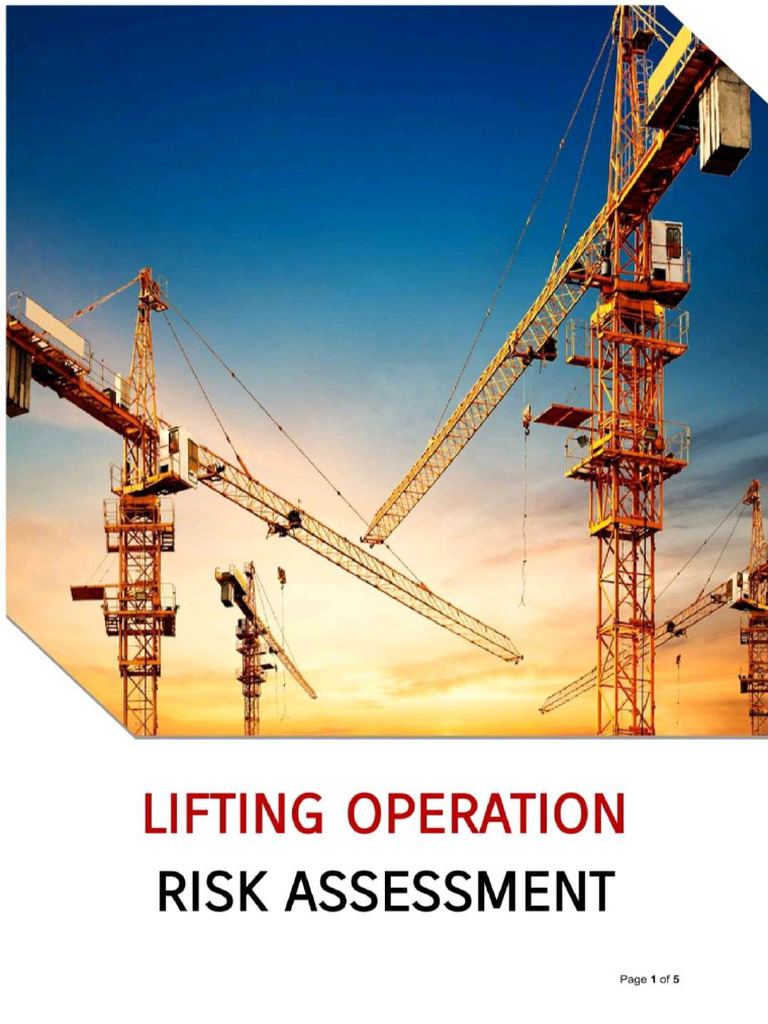 Lifting Risk Assessment LFC | PDF