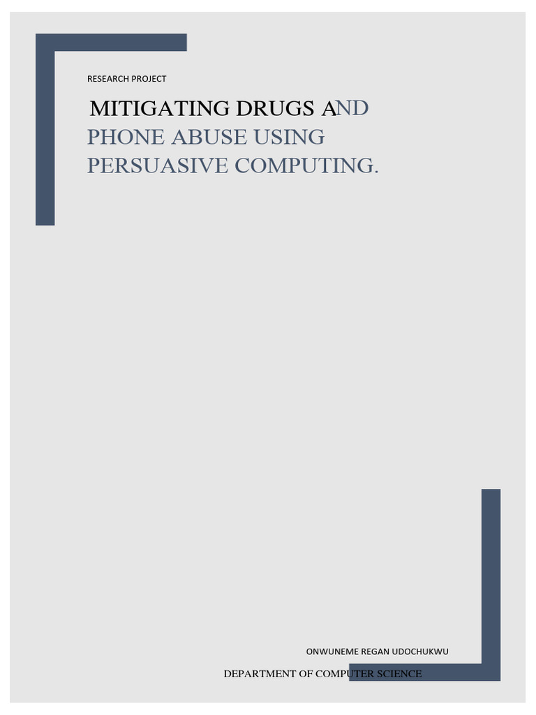 Mitigating Drug & Phone Abuse with Tech | PDF | Substance Abuse ...