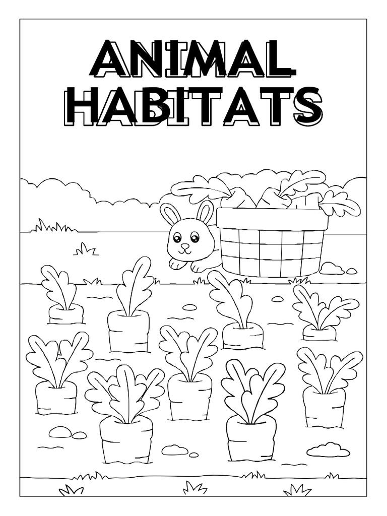 Animal Habitats Coloring Book | PDF
