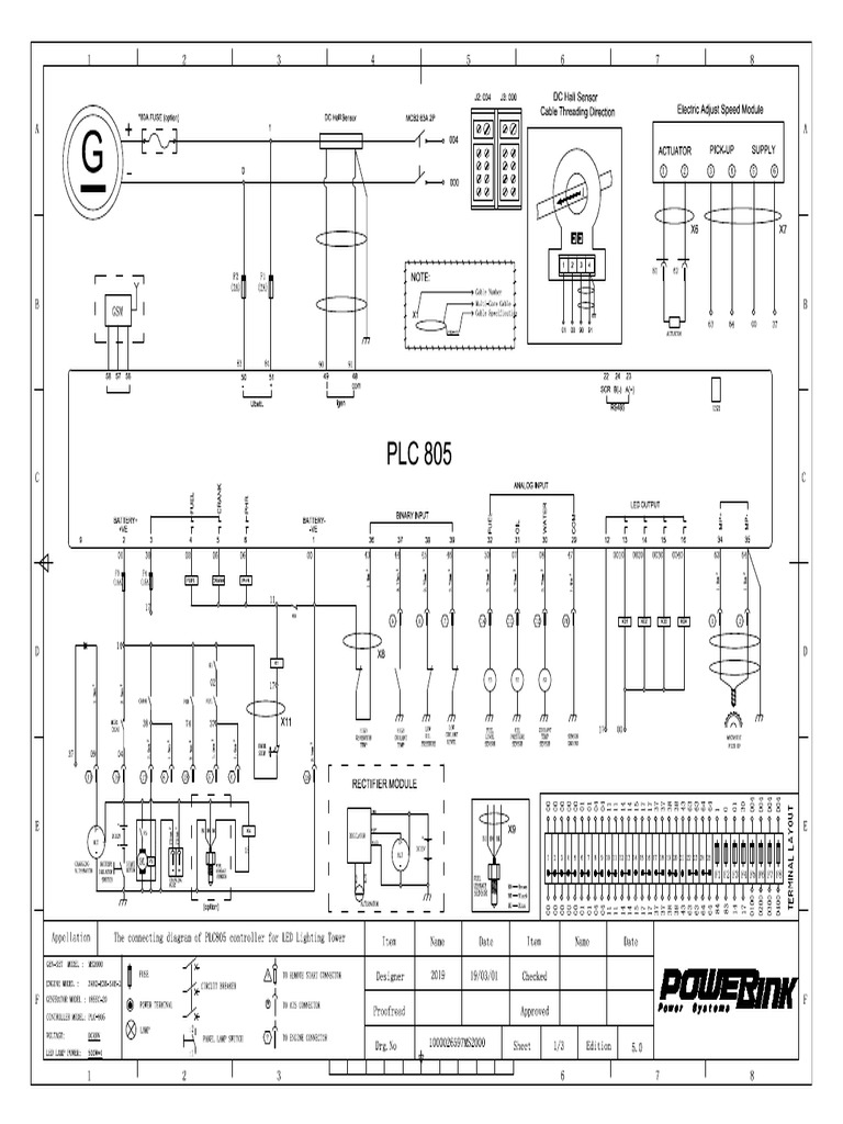 Schematic Ms2000-Kdc , Plc805 | PDF | Electrical Equipment | Electromagnetism