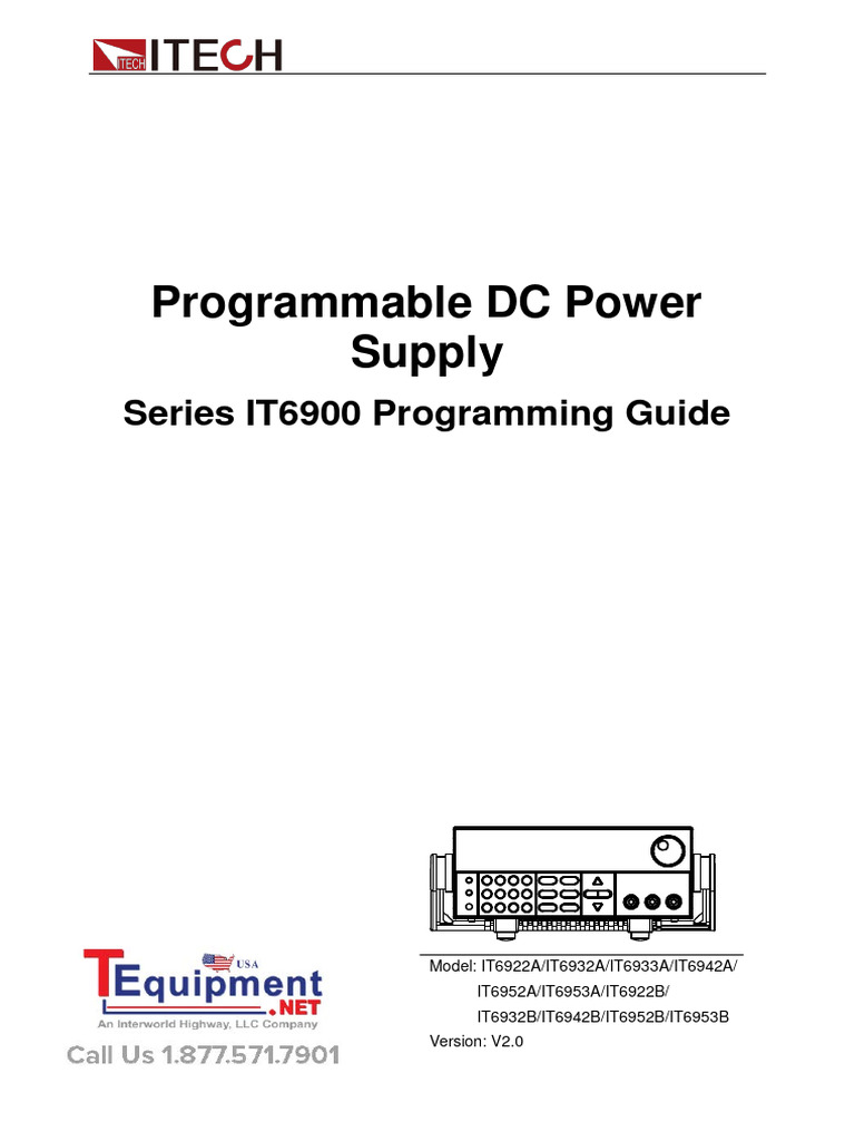 ITech IT6900 Series Programming Guides | PDF | Electromagnetic Compatibility