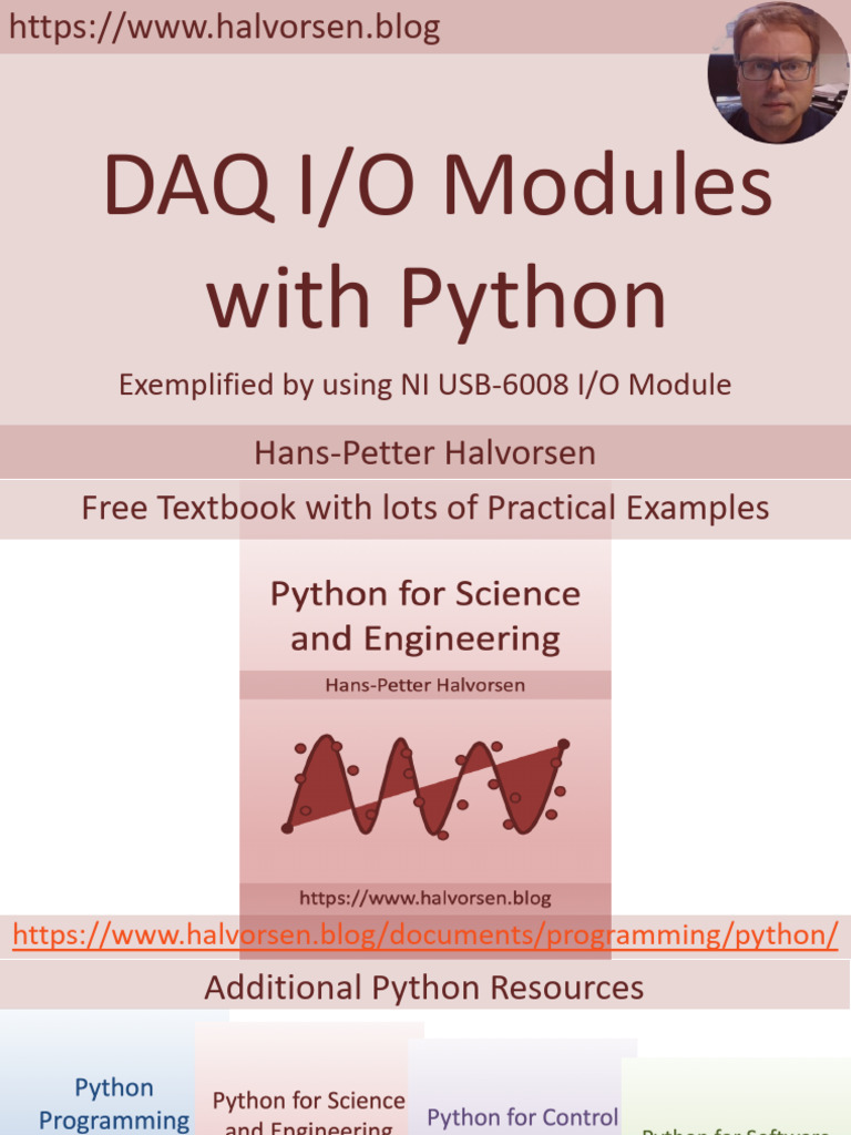 NI6001 IO Modules With Python | PDF | Data Acquisition | Digital Technology