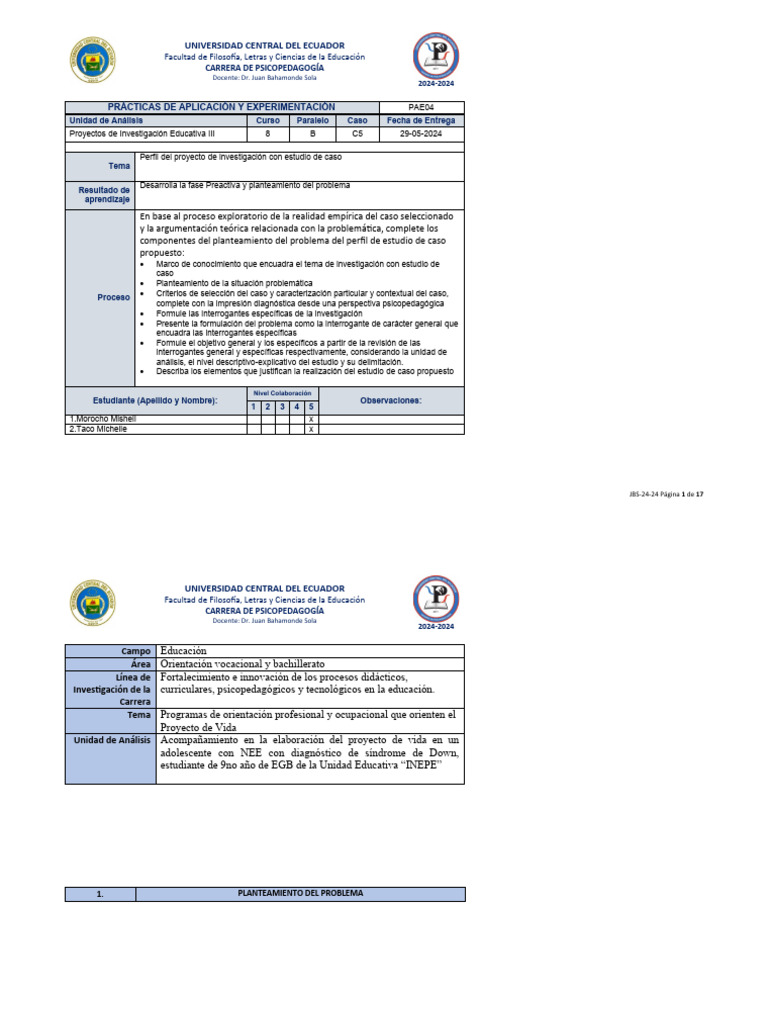 Estudio de Caso Primer Borrador | PDF | Caso de estudio | Aprendizaje
