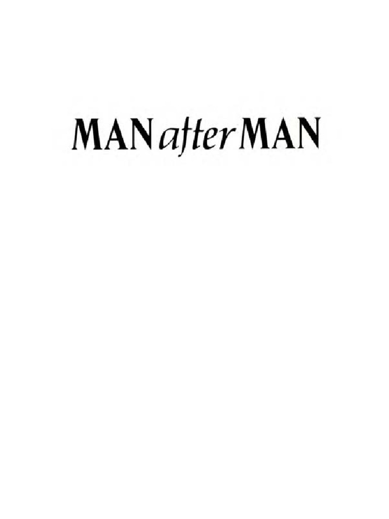 Man After Man-Comprimido | PDF