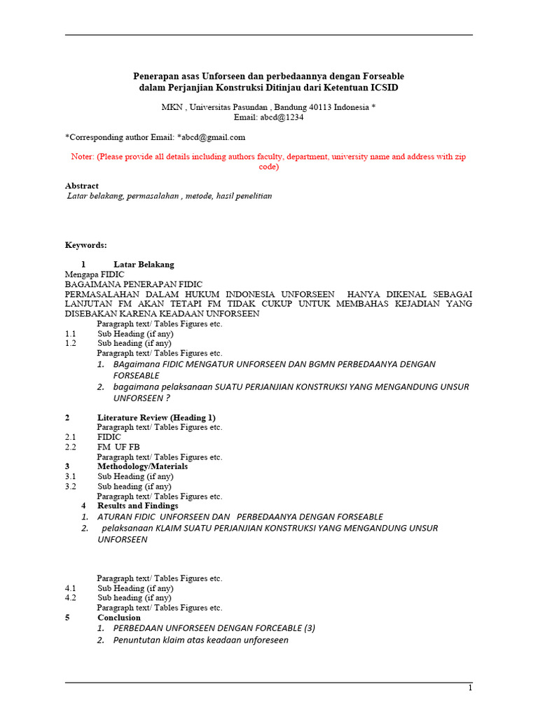 AIC 2020 Full Paper Template 3 | PDF | Hypothesis | Scientific Method