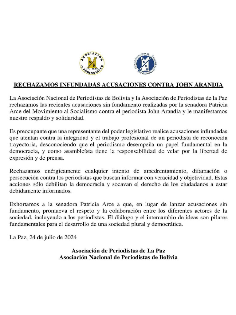 Documento de Redacción para Acusaciones | PDF