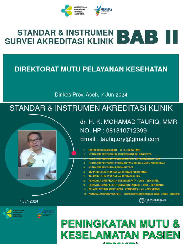 V6 Narsum Taufiq Bab Ii Standar Akreditasi Klinik Taufiq 7 Jun 2024 Pdf