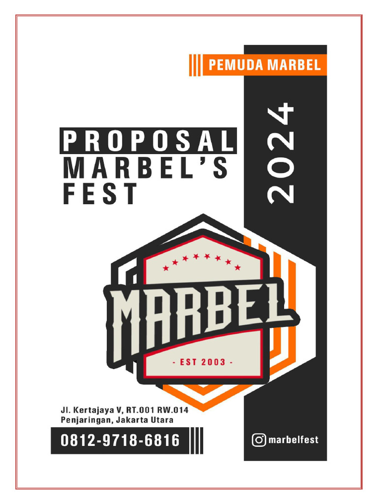 Proposal Marbel Fest Vol 1 | PDF