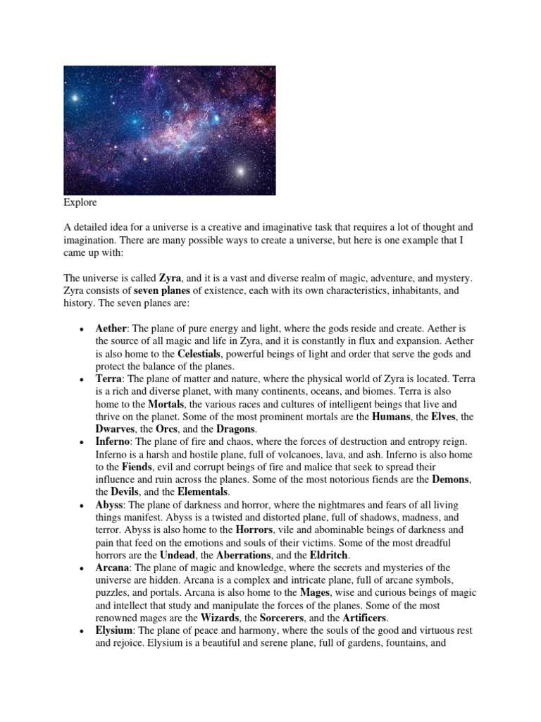 Universe of Zyra | PDF | Religion & Spirituality