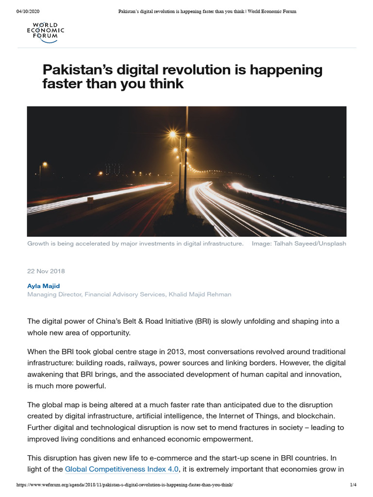 Tech - Pakistan's Digital Revolution Is Happening Faster Than You Think - World Economic Forum ...