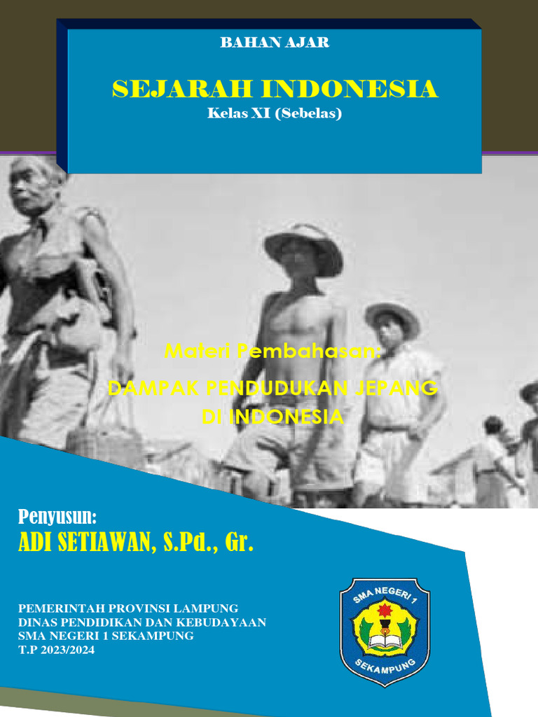 Bahan Ajar 15 - Dampak Pendudukan Jepang Di Indonesia | PDF | Perjalanan