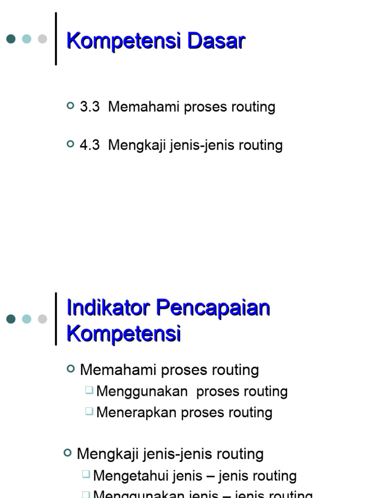 KD - 3 - 3 Routing | PDF