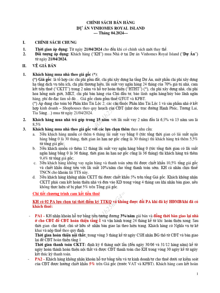 CSBH 21.4. Hàng CDT | PDF