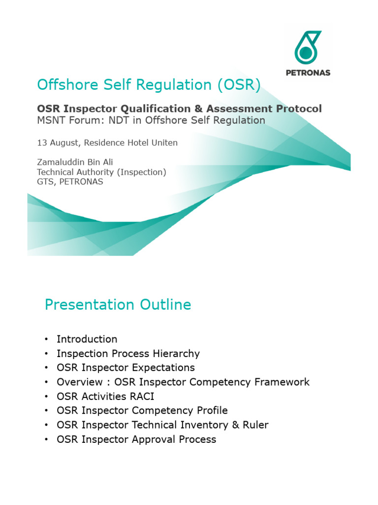 Dokumen - Tips - Offshore Self Regulation Osr Inspector Competency Osr ...
