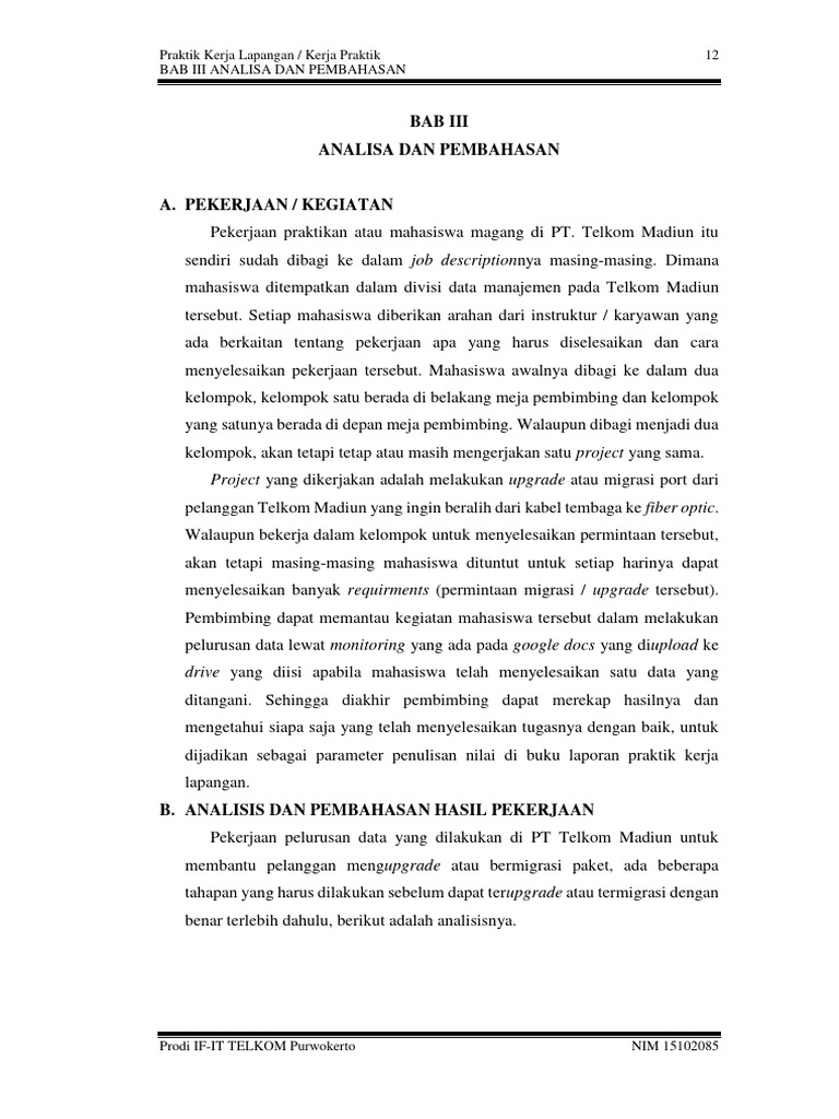 F) - BAB III ANALISA DAN PEMBAHASAN | PDF | Komputer