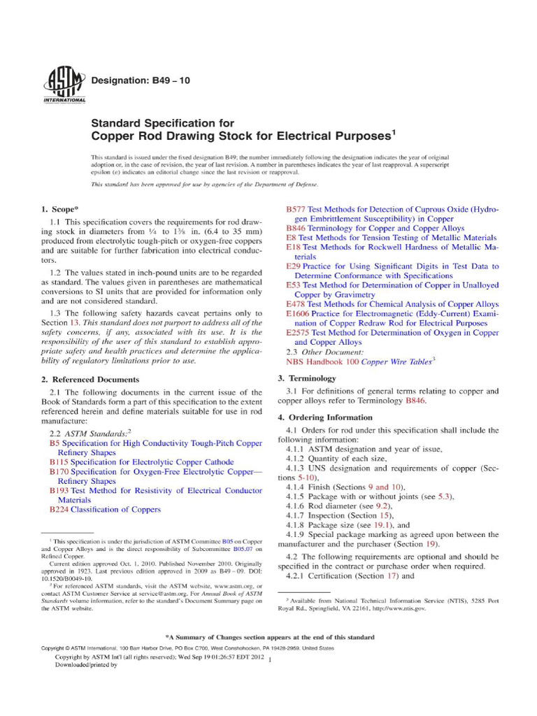 Astm B 49 | PDF