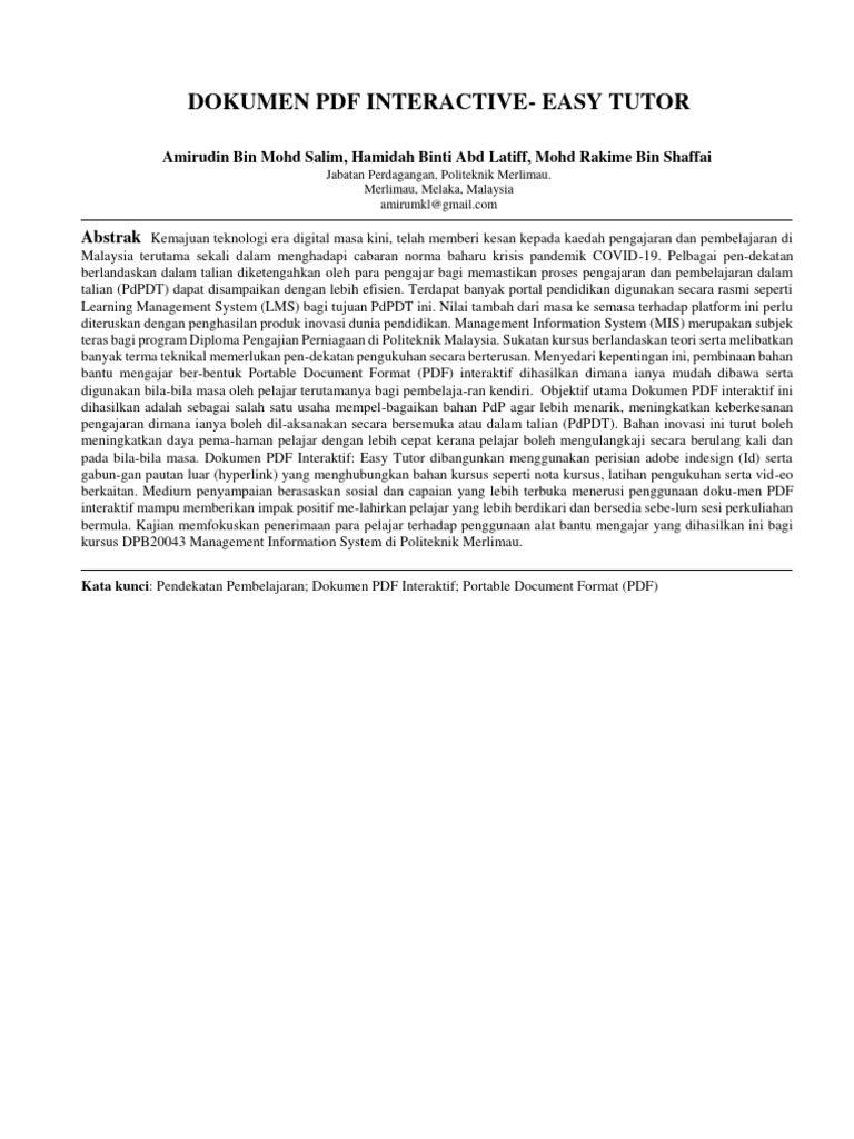 PDF INTERACTIVE | PDF | Karier & Perkembangan