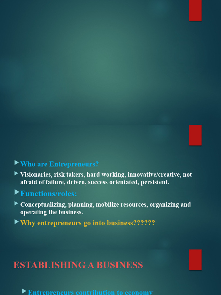 Pob Csec Section 3 & 4 Establishing & Legal Aspect of A Business | PDF ...