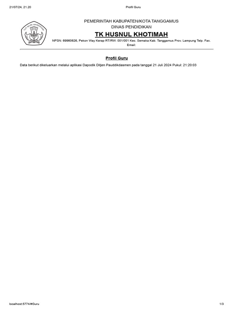 Profil Herliana 2024 | PDF