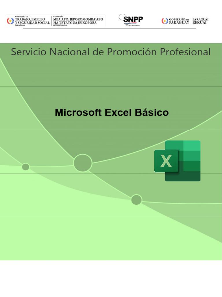 Manual de Excel Basico2 | PDF | Microsoft Excel | Hoja de cálculo