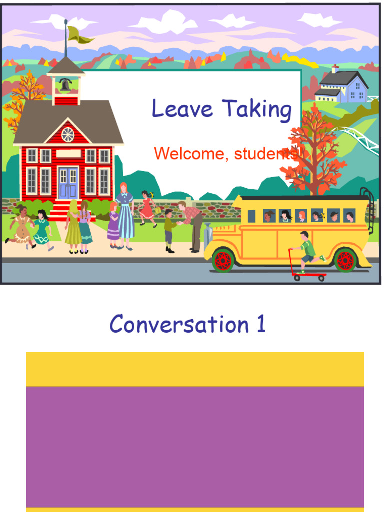 Leave-Taking Expressions and Dialogues | PDF