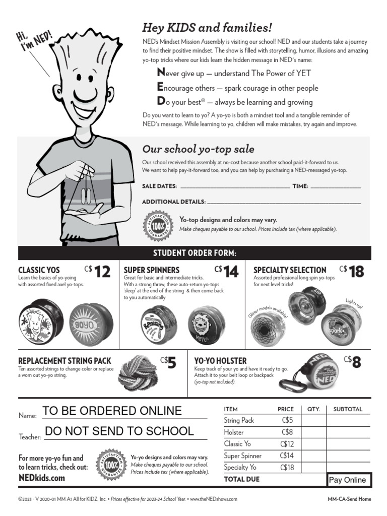 NED Mission Mindset Yoyo Information | PDF | Sports And Entertainment ...