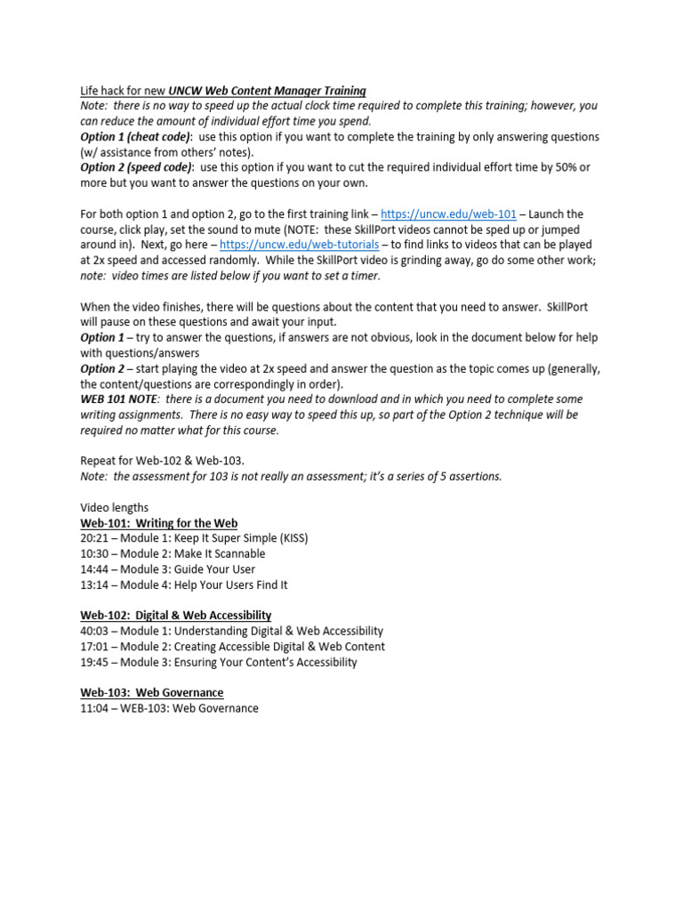 Web Training | PDF | Accessibility | Computing