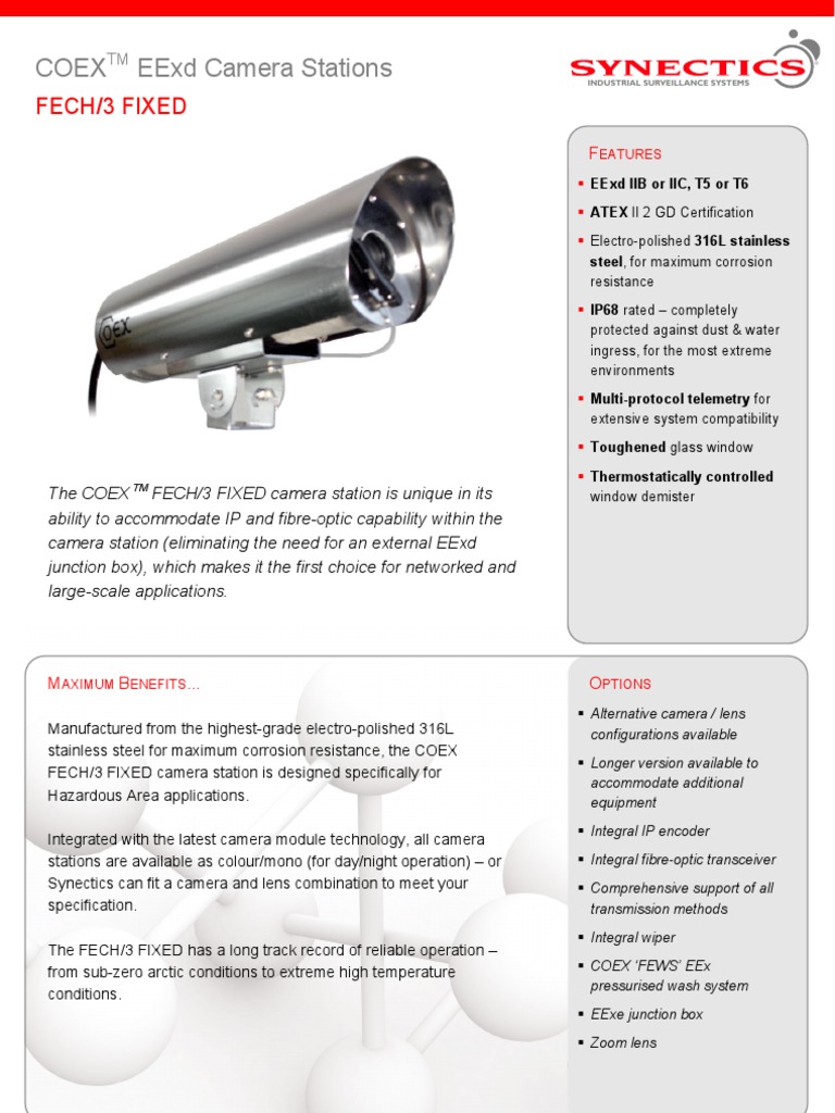 Datasheet+Fech3+Fixed+03gf0348 2 | PDF | Zoom Lens | Camera