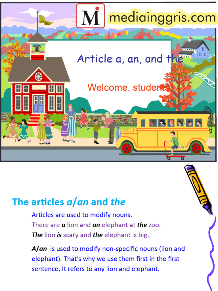 Panduan Penggunaan Artikel dalam Bahasa Inggris | PDF | Seni & Disiplin ...