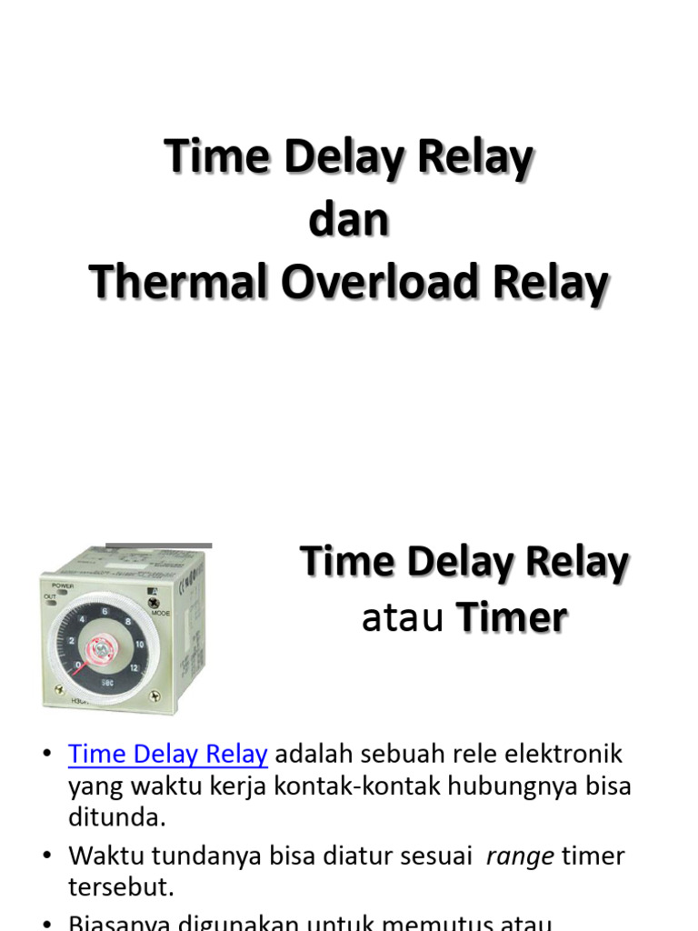 Rangkaian Timer dan Thermal Relay | PDF