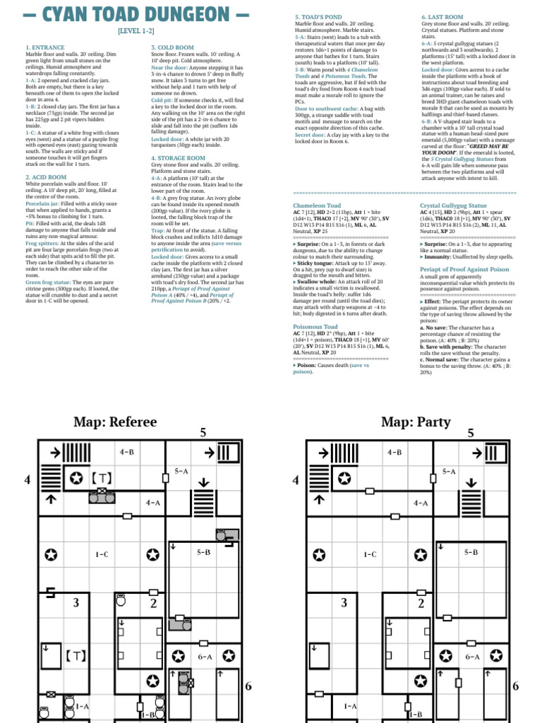 Cyan Toad Dungeon | PDF