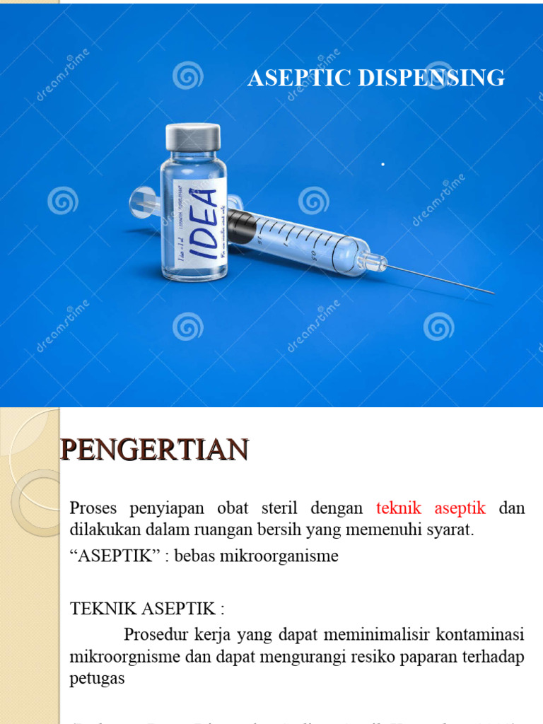 Aseptic Dispensing Ppy | PDF