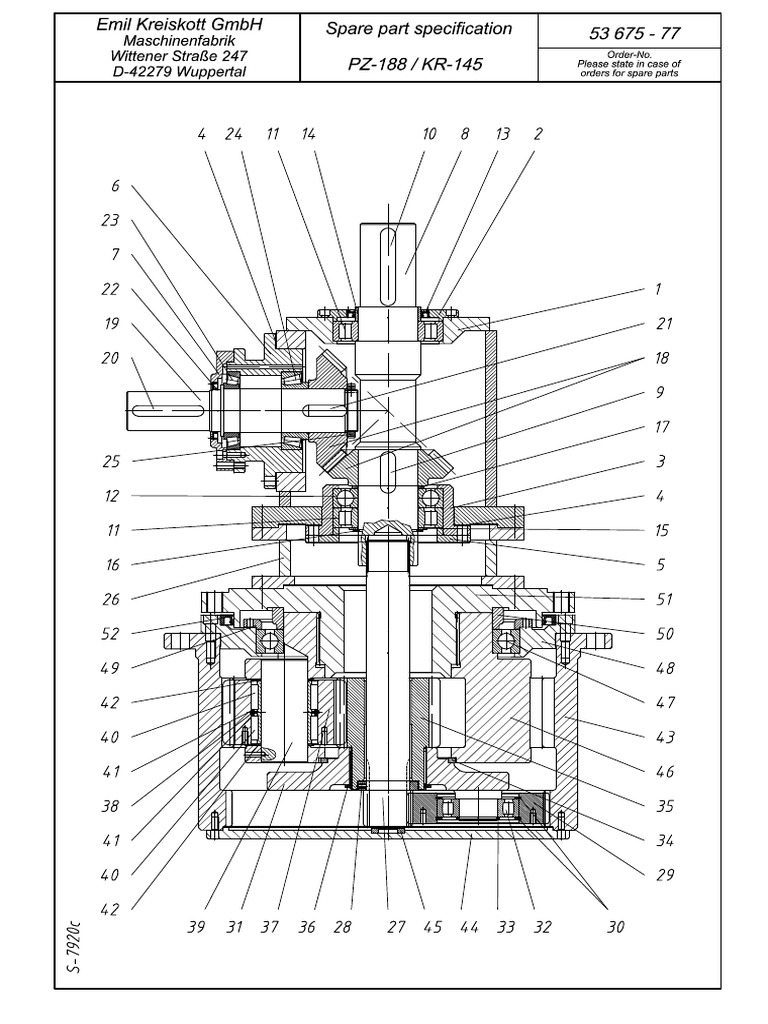 Spare Part Drawing PZ-188 - KR-145 | PDF