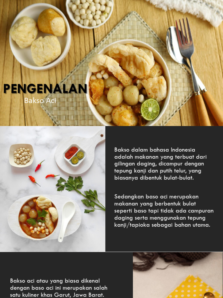 Pengenalan dan Resep Bakso Aci | PDF